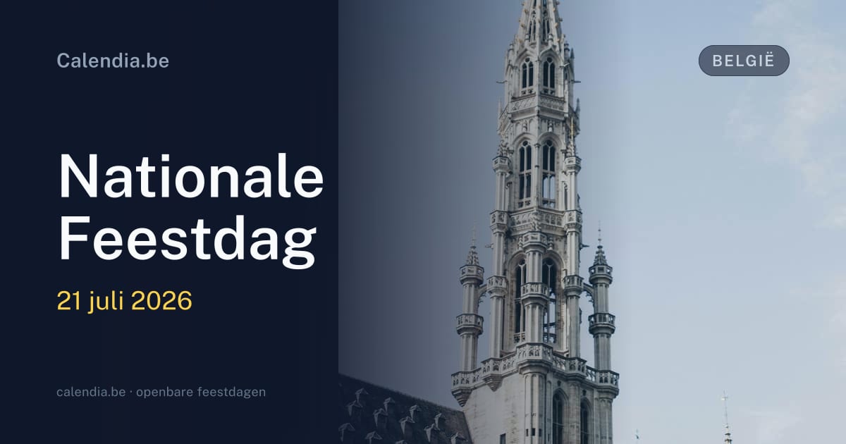 Nationale Feestdag 2026 - datum en informatie